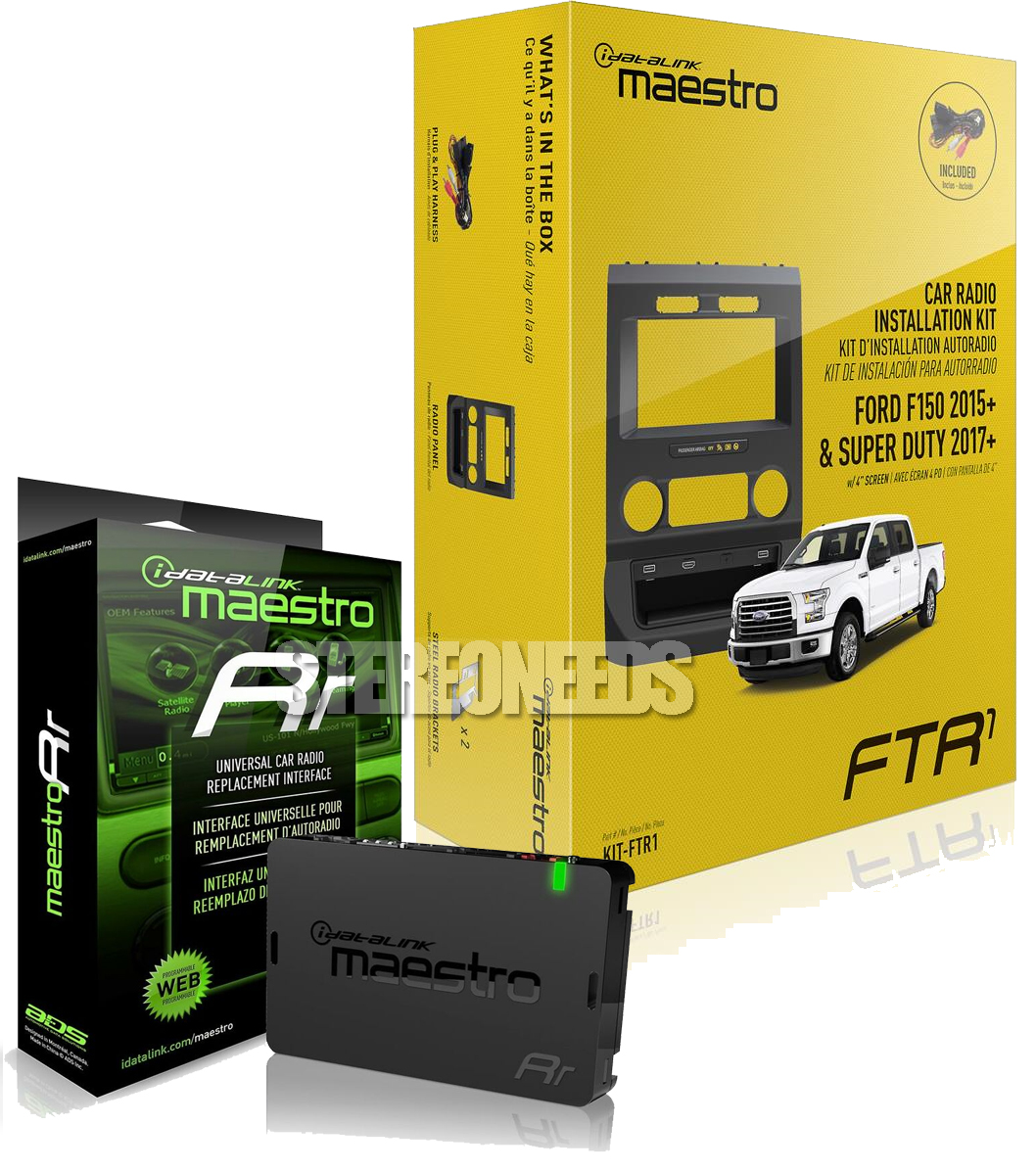 IDatalink Maestro Double Din Stereo Dash KIT FTR1 for Ford F150 2015 ...